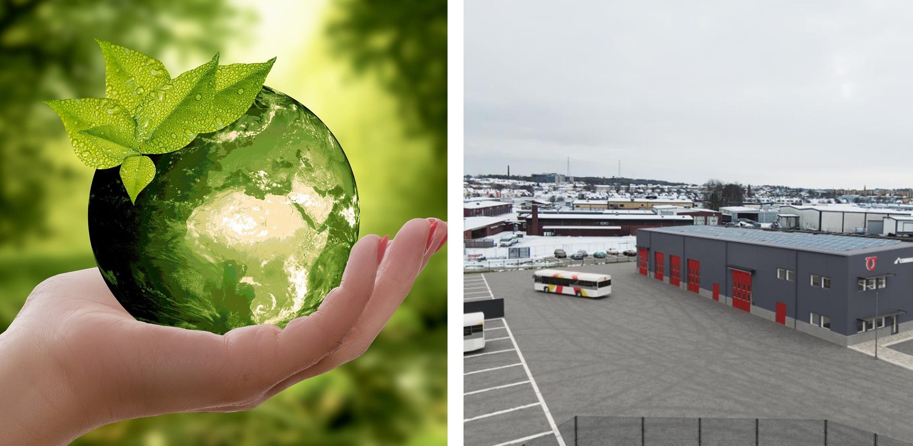Vi bygger depå för elbussar i Motala - Åhlin & Ekeroth
