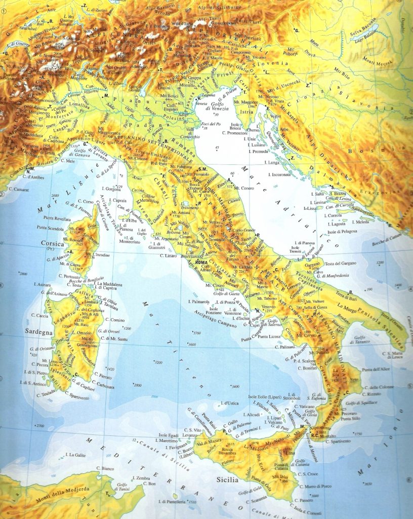 Geographical Map of Italy: territory, landscapes, flora, fauna ...