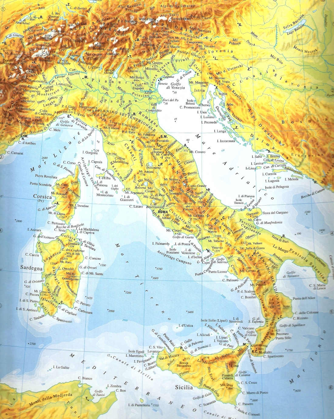 Geographical Map of Italy: territory, landscapes, flora, fauna ...