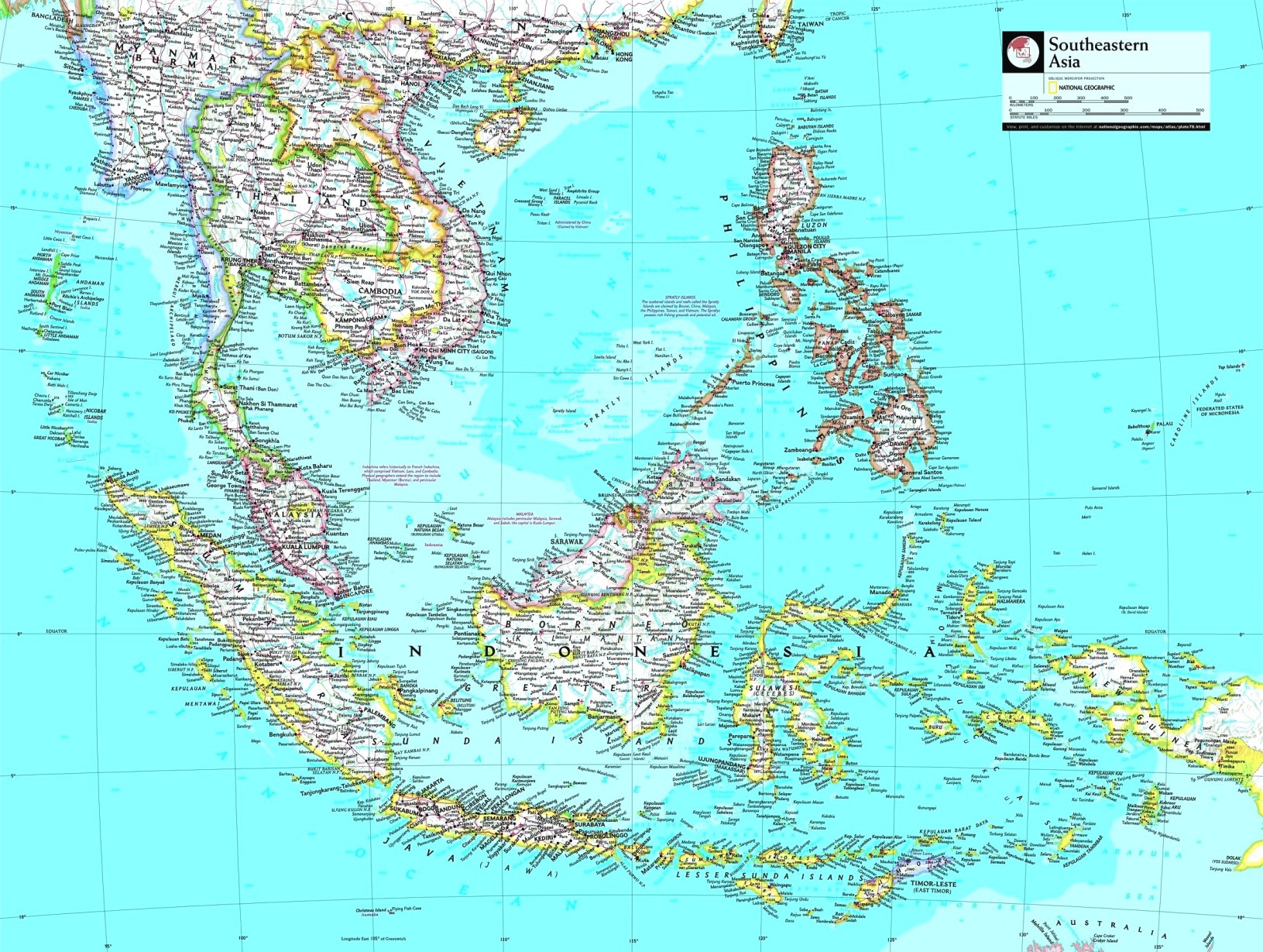 Geographic Map of Indonesia: Geography, Landscape, Flora ...
