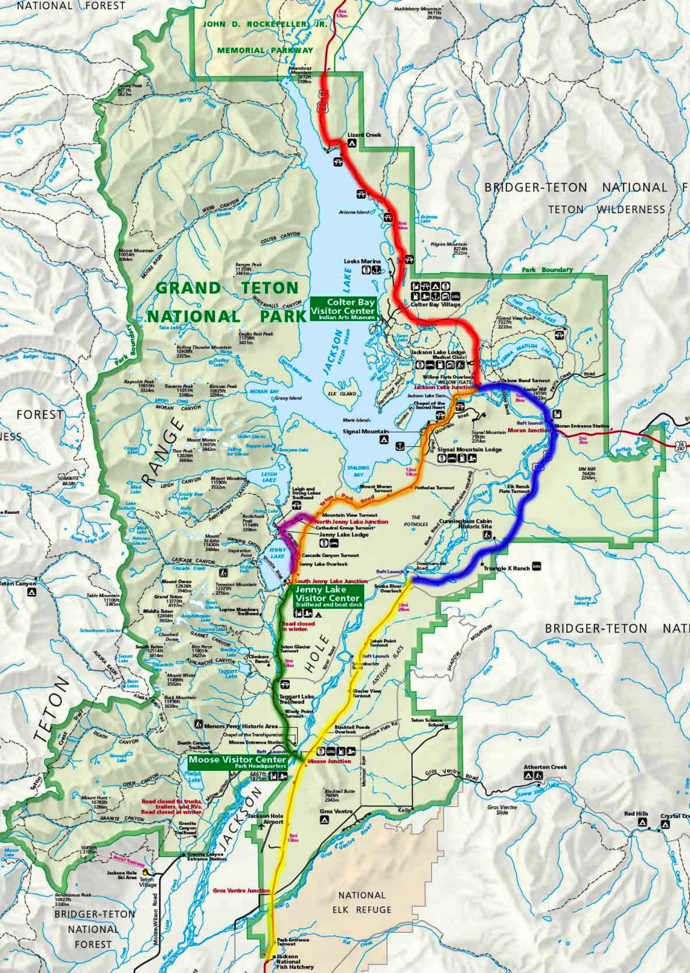 Grand Teton National Park: geography, climate, flora, fauna ...