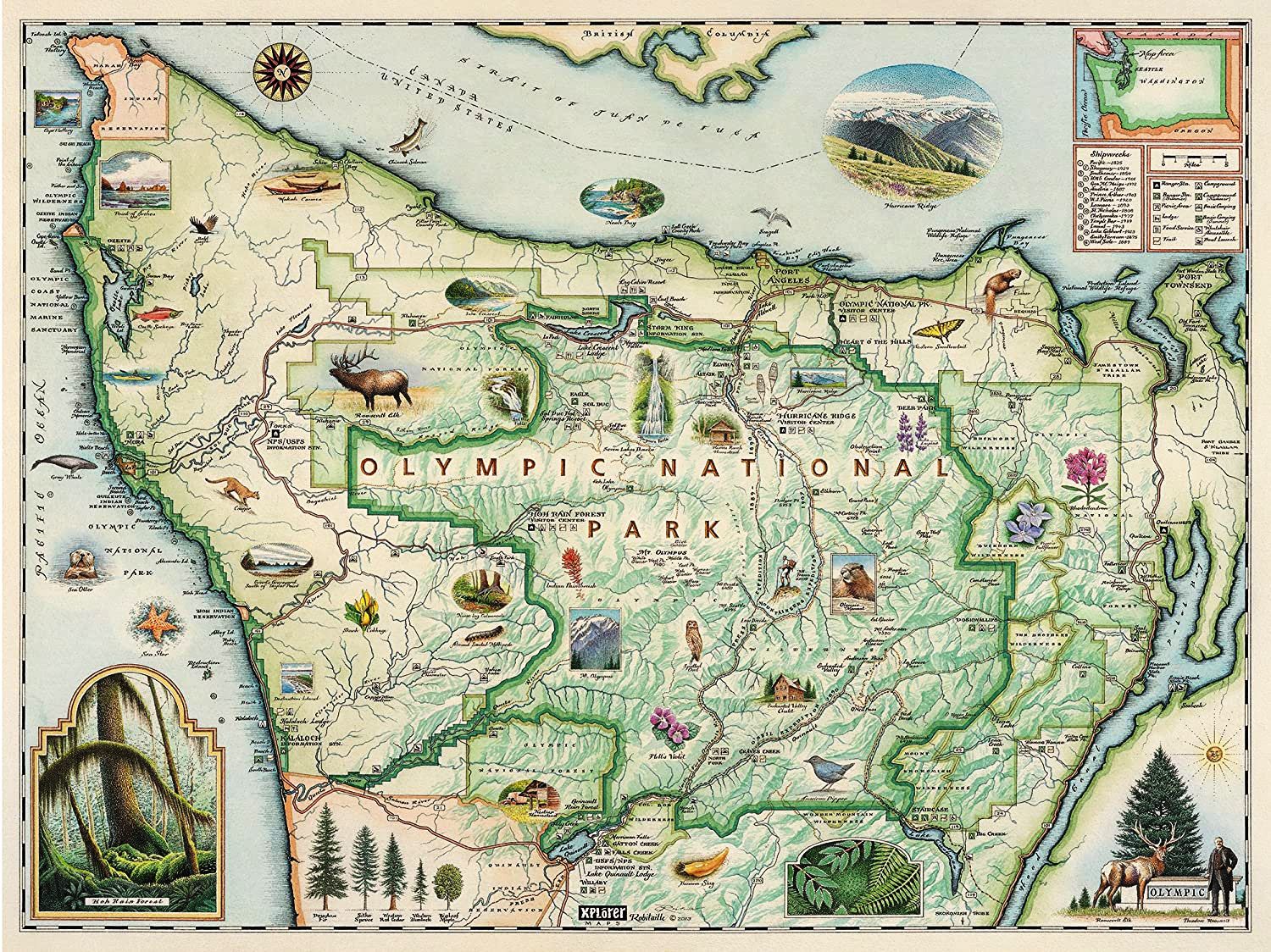 Olympic National Park: geology, environment, flora, fauna ...