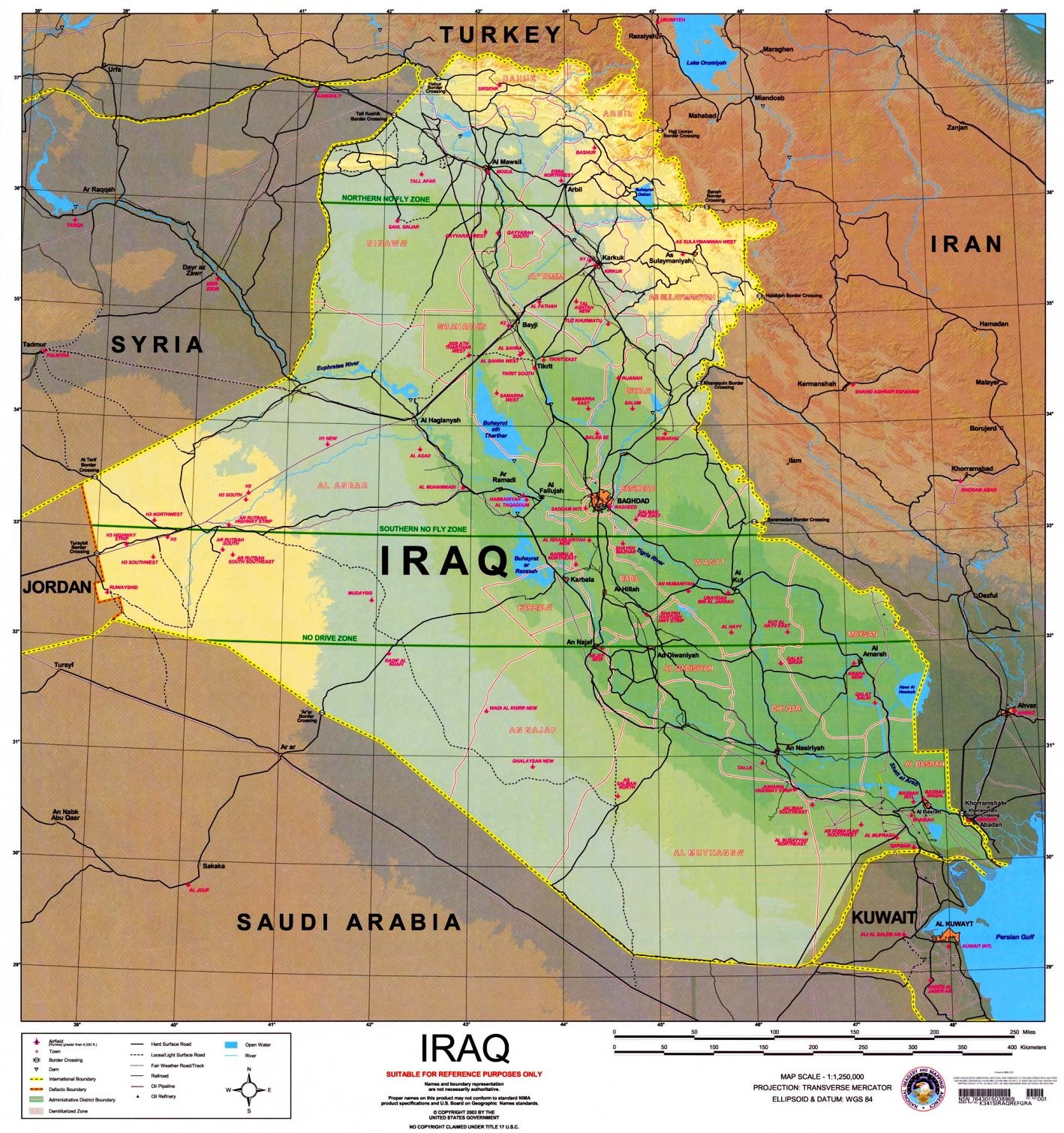 Geographical Map of Iraq: Geography, Climate, Flora, Fauna ...