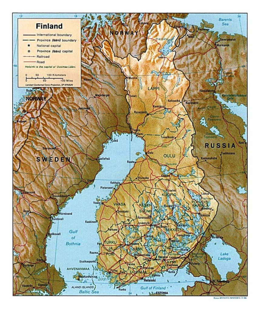 Geographic map of Finland: geography, climate, flora, fauna ...