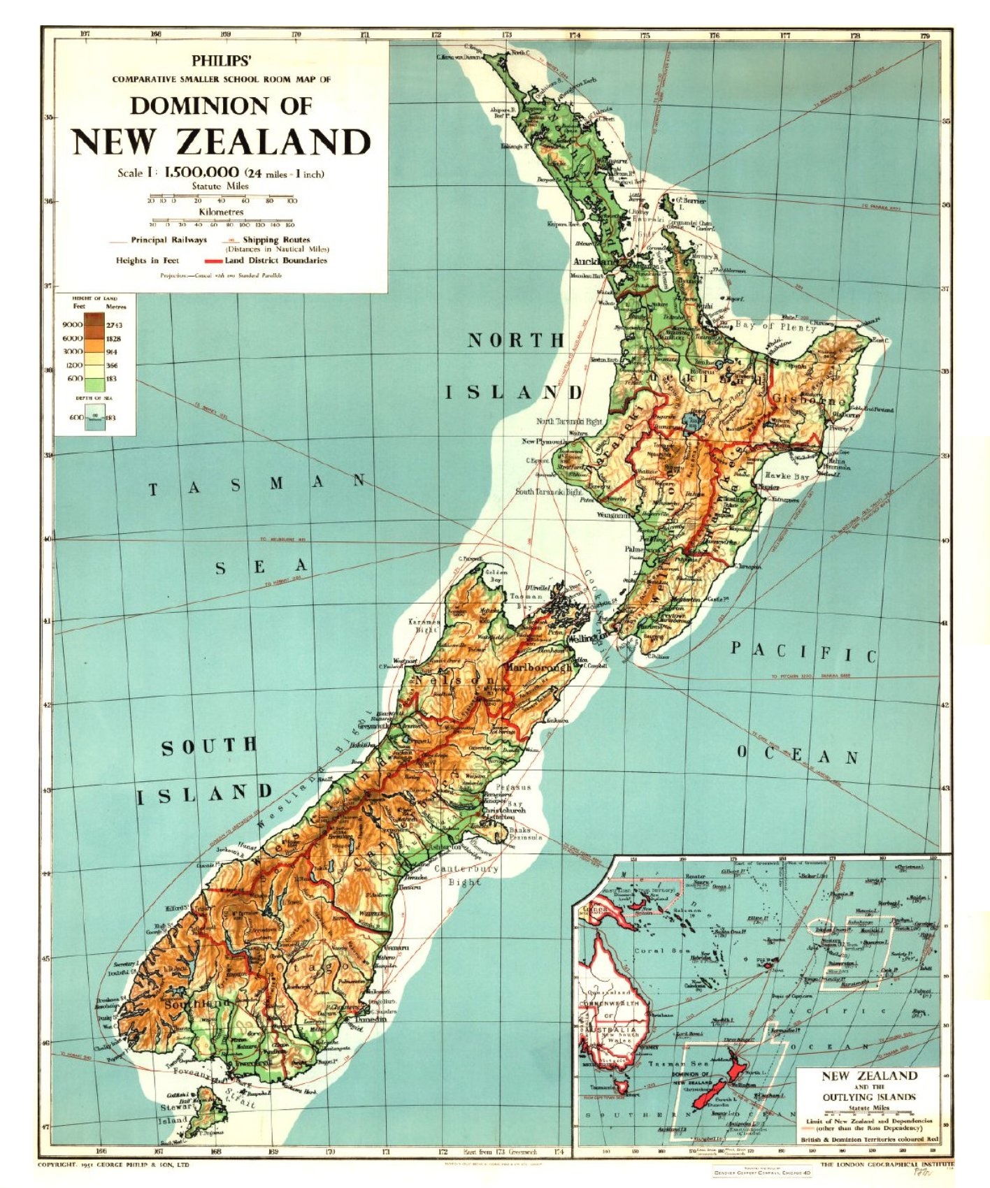 Geographic map of New Zealand: geography, climate, flora ...