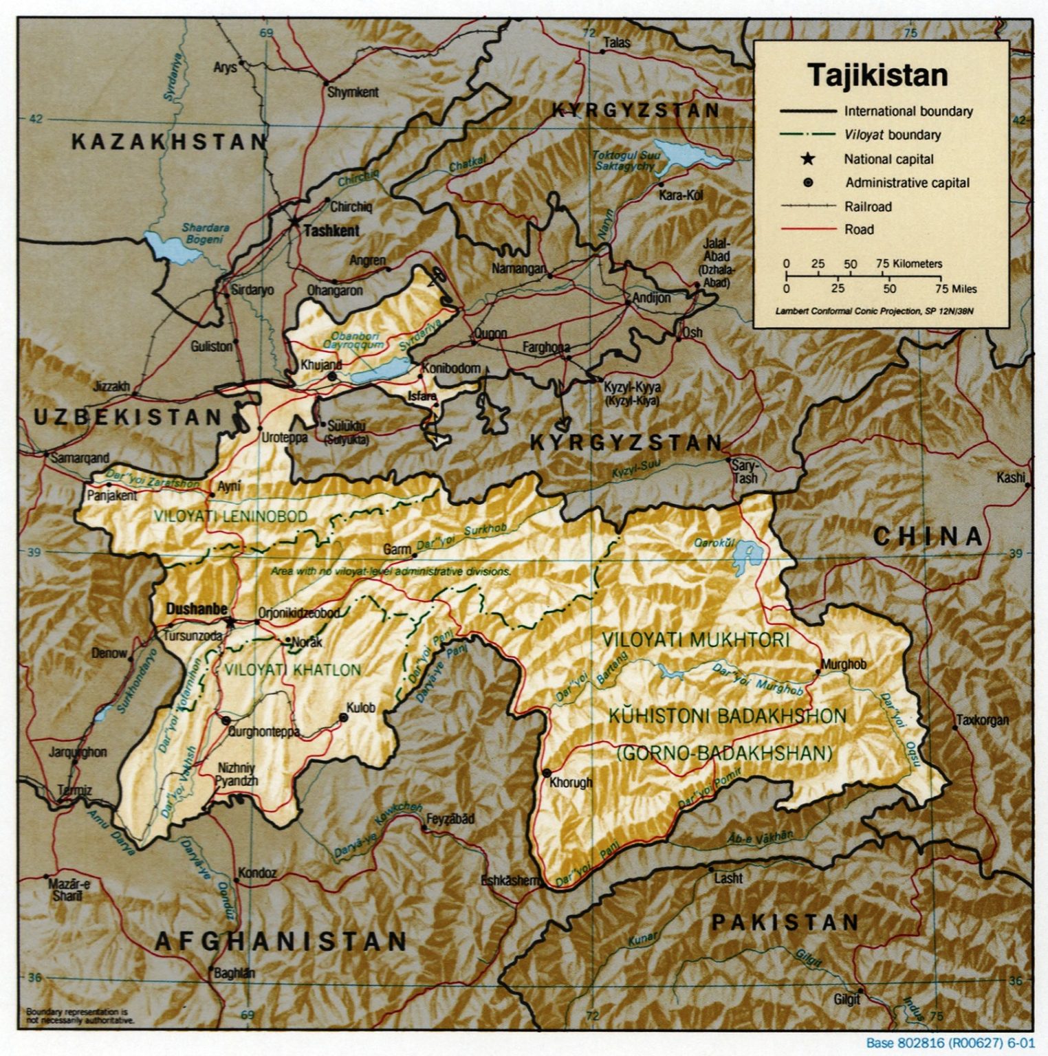 Geographic map of Tajikistan: geography, climate, flora, fauna ...