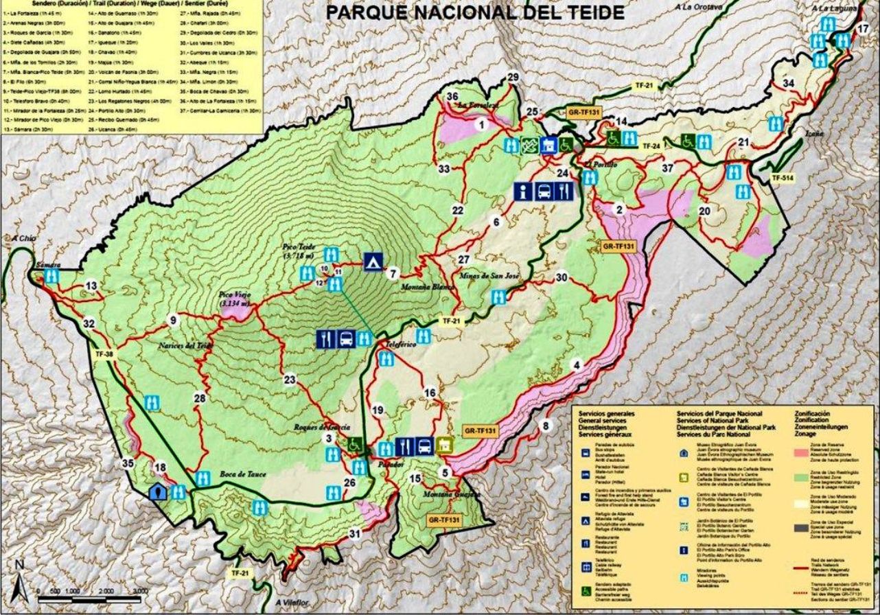 Parque Nacional del Teide: geografía, geología, clima, flora, fauna