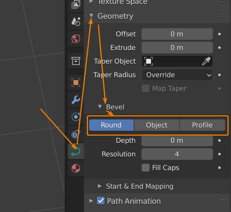 Blender curve object: Bezier, Nurbs, paths, Modifiers and profiles ...