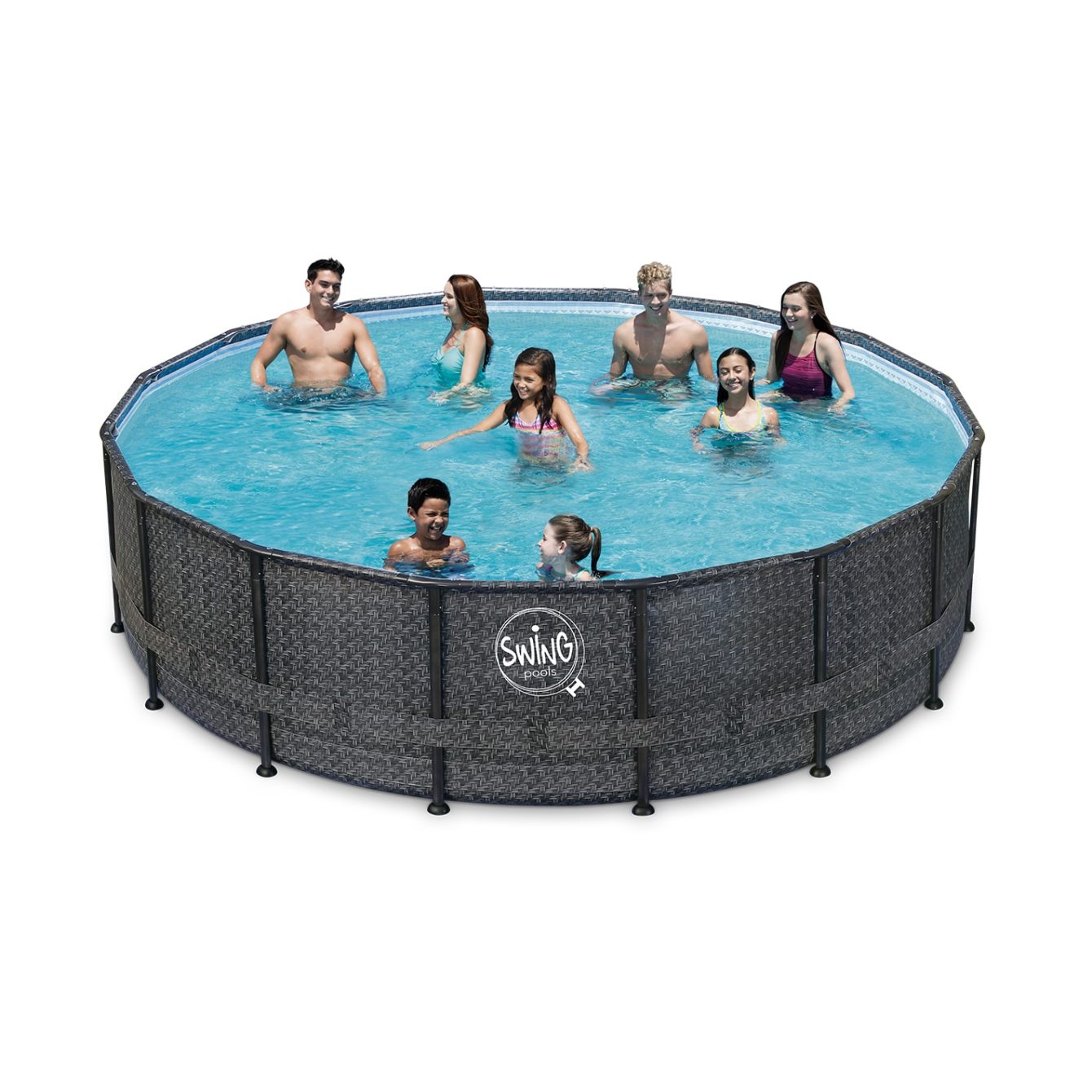 Swing Pools Svømmebasseng Wicker (4,8 m x 1,22 m) | Bestpools.no