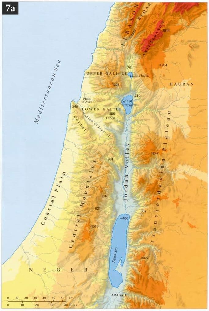 Israël fysisch geografisch | Bijbelshandboek