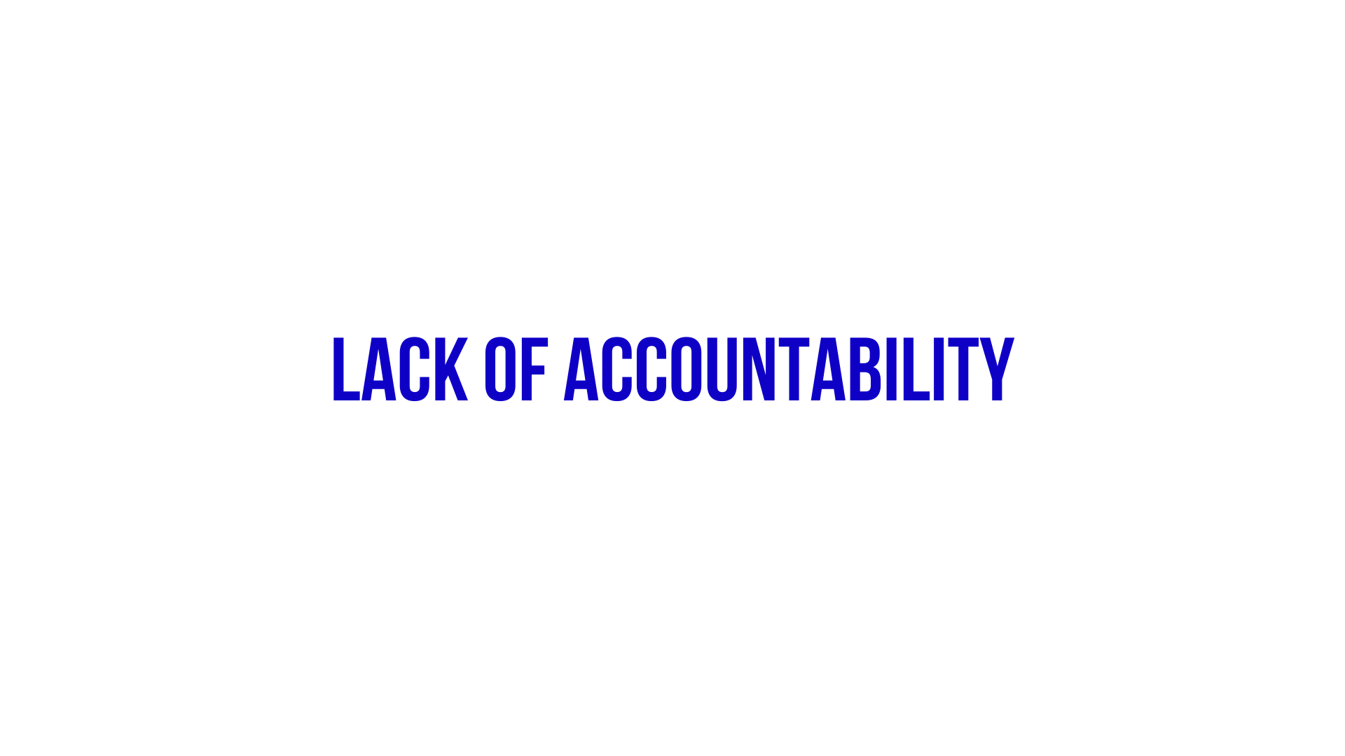 How to solve “Lack of accountability” in a team? - TeamBuild