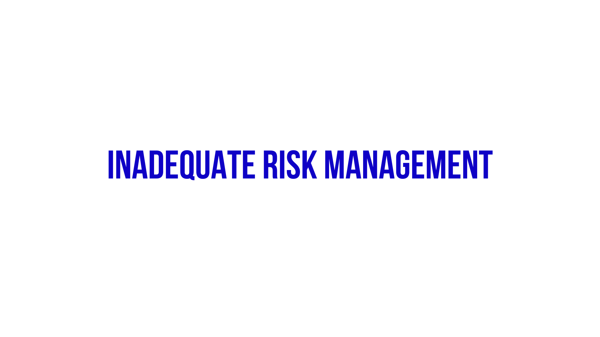 How to solve “Inadequate risk management” in a team? - TeamBuild