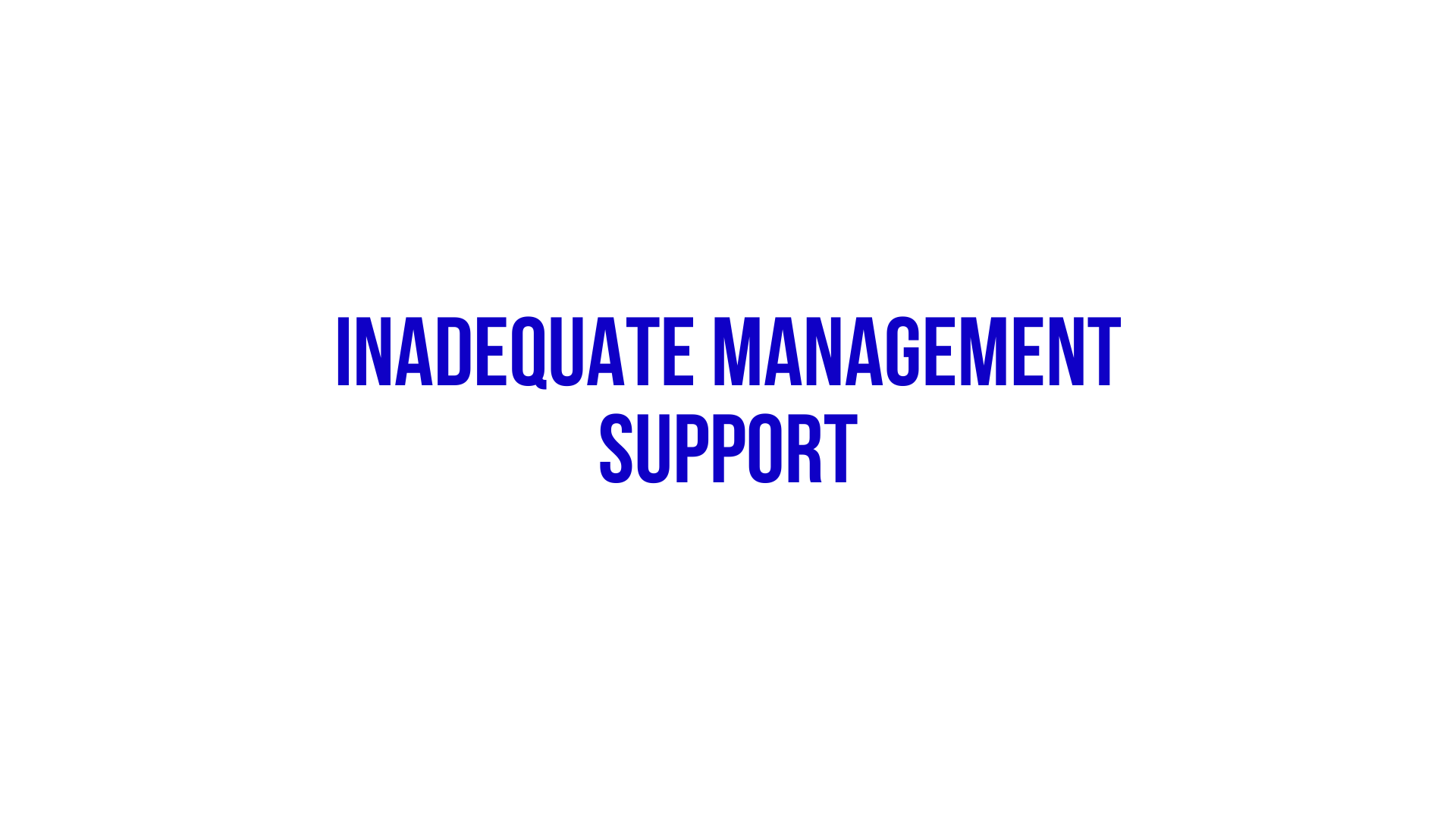 How to solve “Inadequate management support” in a team? - TeamBuild