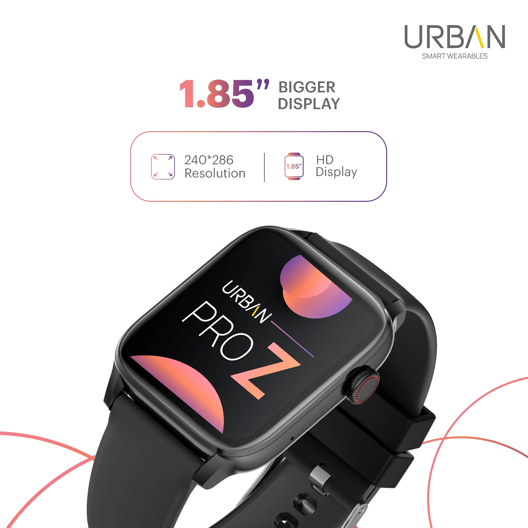 Urban Launches its BT Calling Smartwatch URBAN PRO Z with 1.85” Full HD ...
