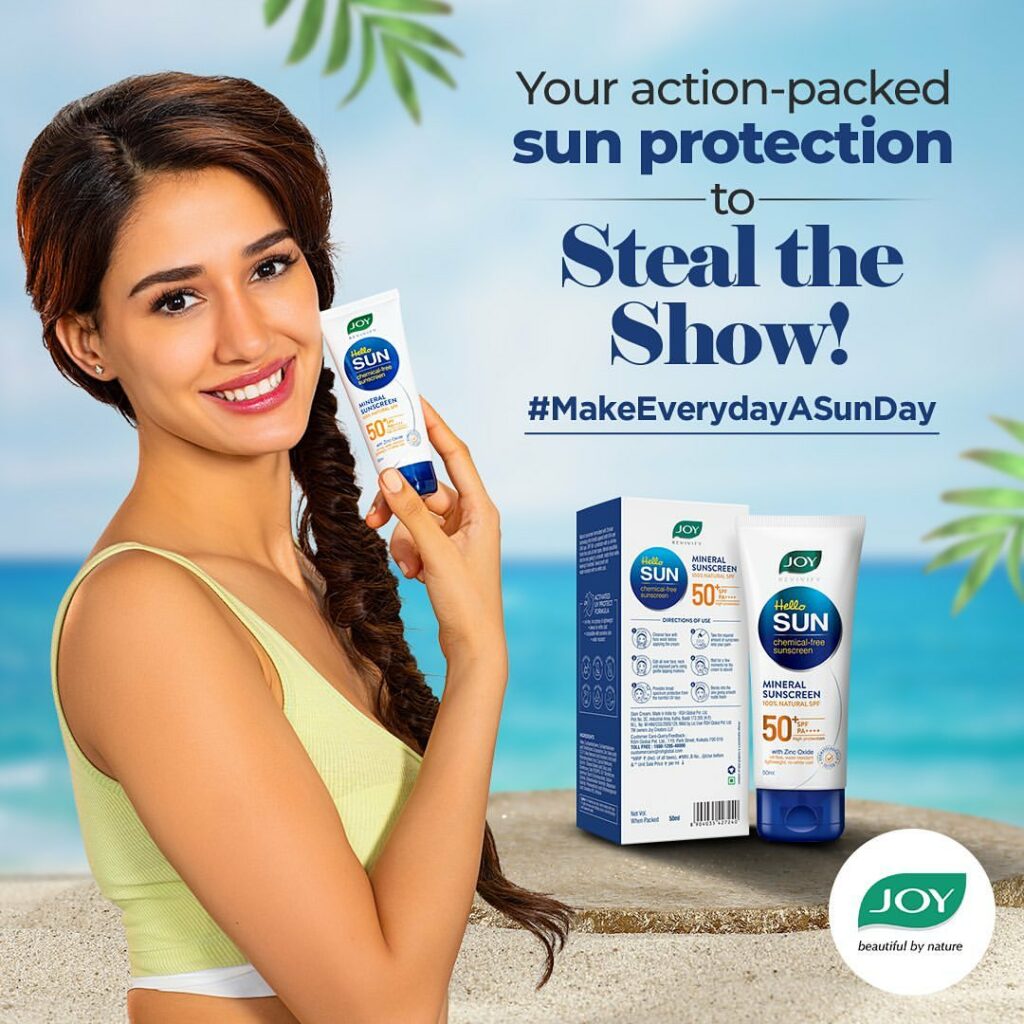 Joy Personal Care Launches New Sunscreen Range with Disha Patani as Ambassador