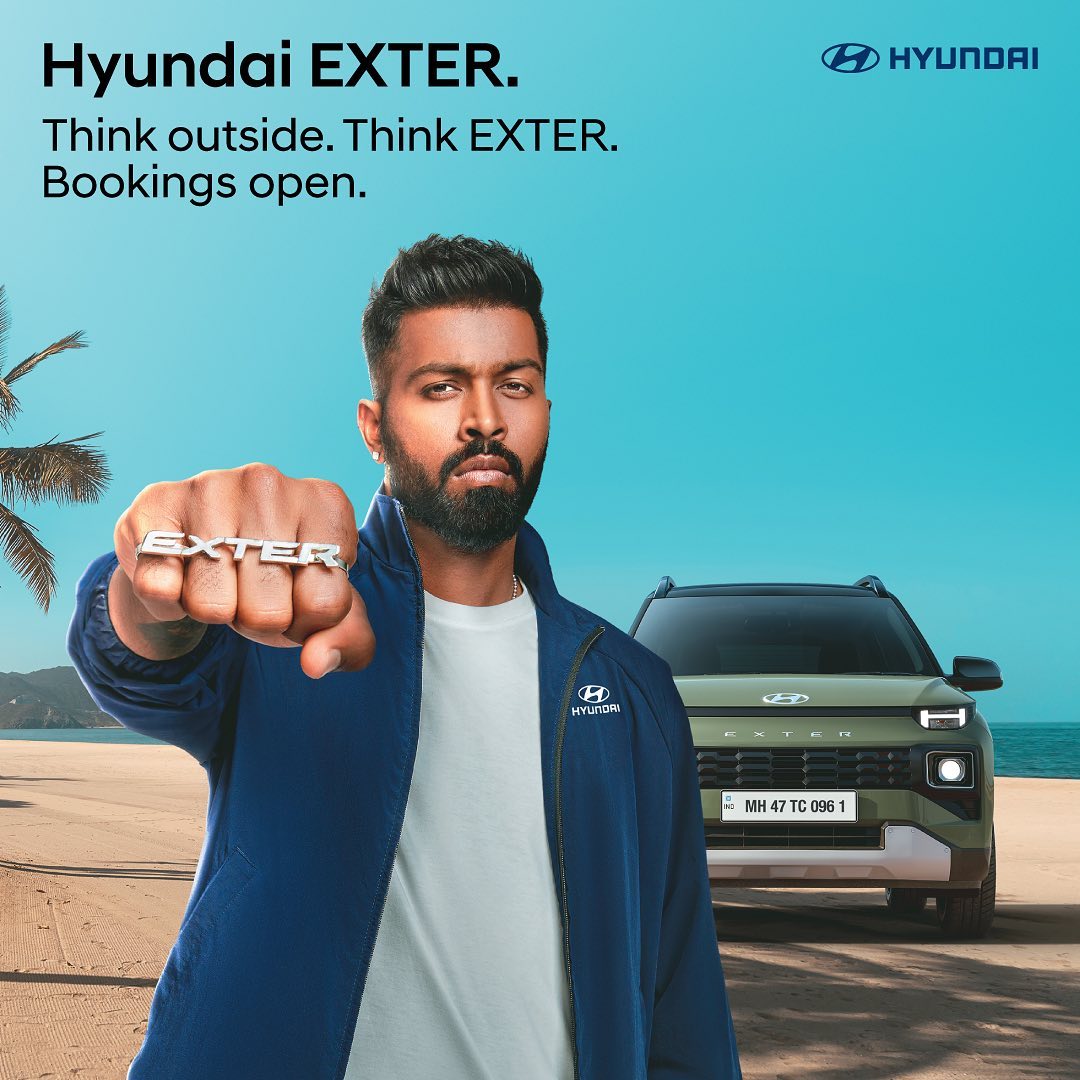Hardik Pandya becomes the official brand ambassador for Hyundai Exter