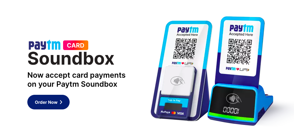Paytm Card Soundbox & QR Code Scanner