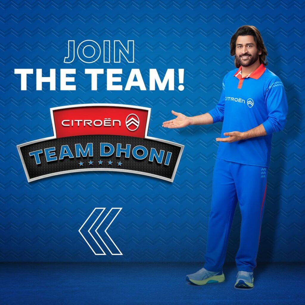 Citroën Appoints Mahendra Singh Dhoni as Brand Ambassador in India
