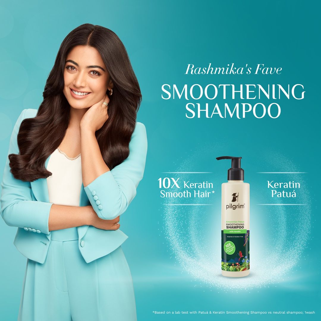 Rashmika Mandanna Becomes Pilgrim's Hair Care Brand Ambassador