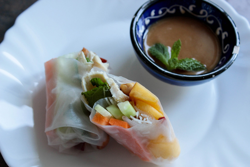 Recipe for Fresh spring rolls and sauces | Čačarôdka