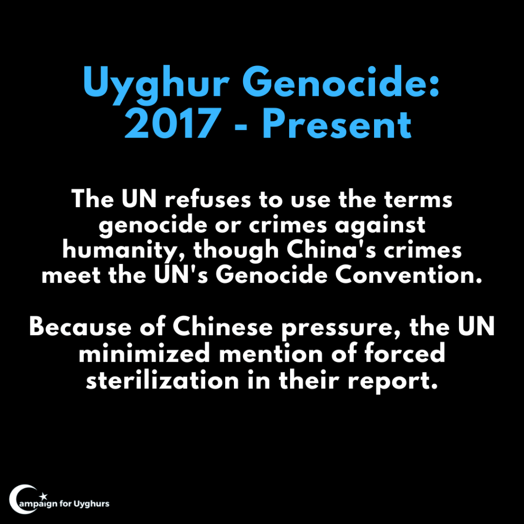Why the U.N Refuses to Say Uyghur Genocide infographic - Campaign For ...