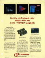 Cromemco High-Resolution Computer Graphics - Classic Computer Brochures