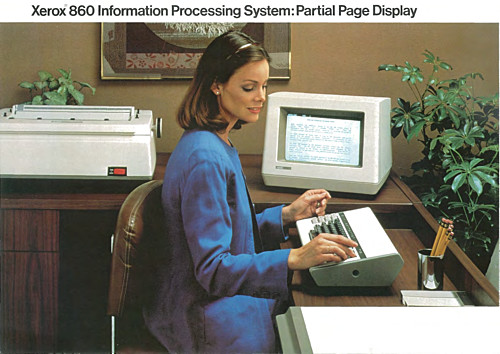 Rank Xerox 860 Information Processing System - Classic Computer Brochures