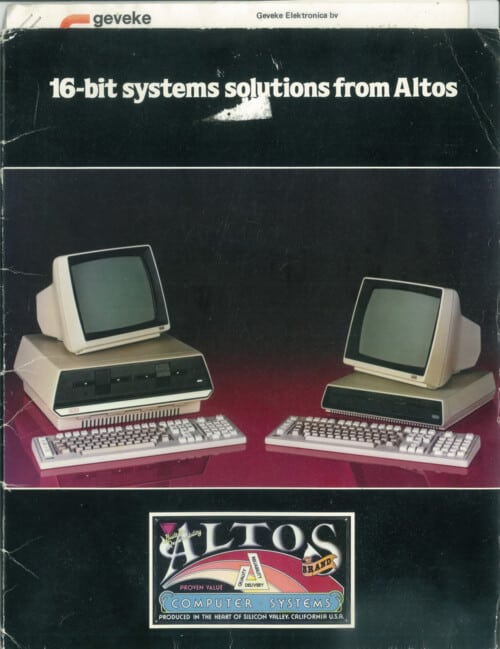 16-bit Systems Solutions from Altos - Classic Computer Brochures