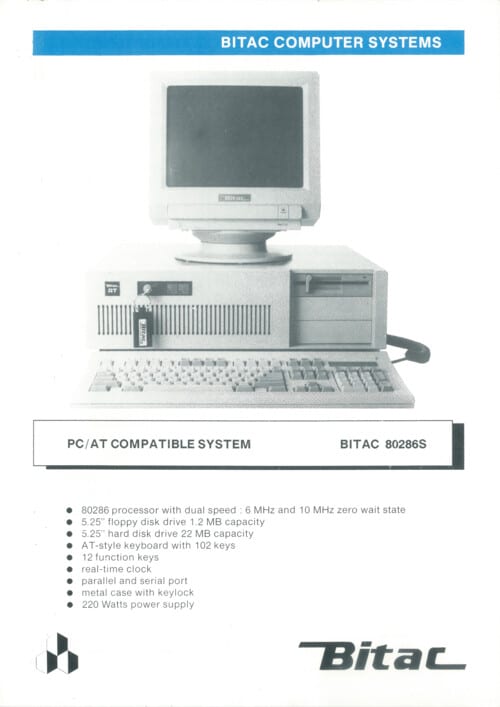 Bitac 80286S - Classic Computer Brochures