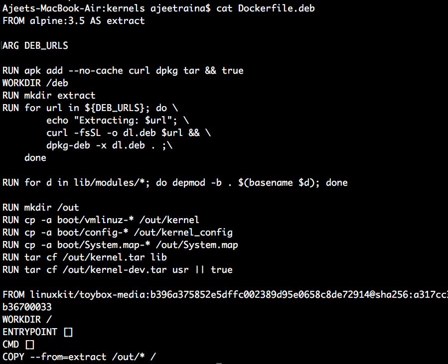 Walkthrough: How to build your own customised LinuxKit kernel? – Collabnix