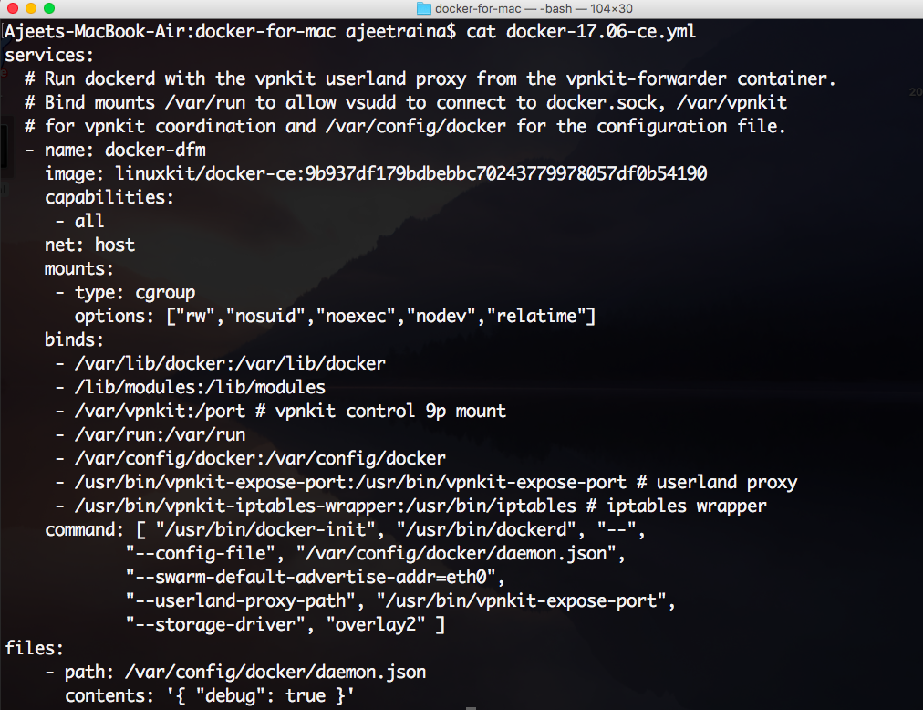 Building Docker For Mac 17.06 Community Edition using Moby & LinuxKit – Collabnix