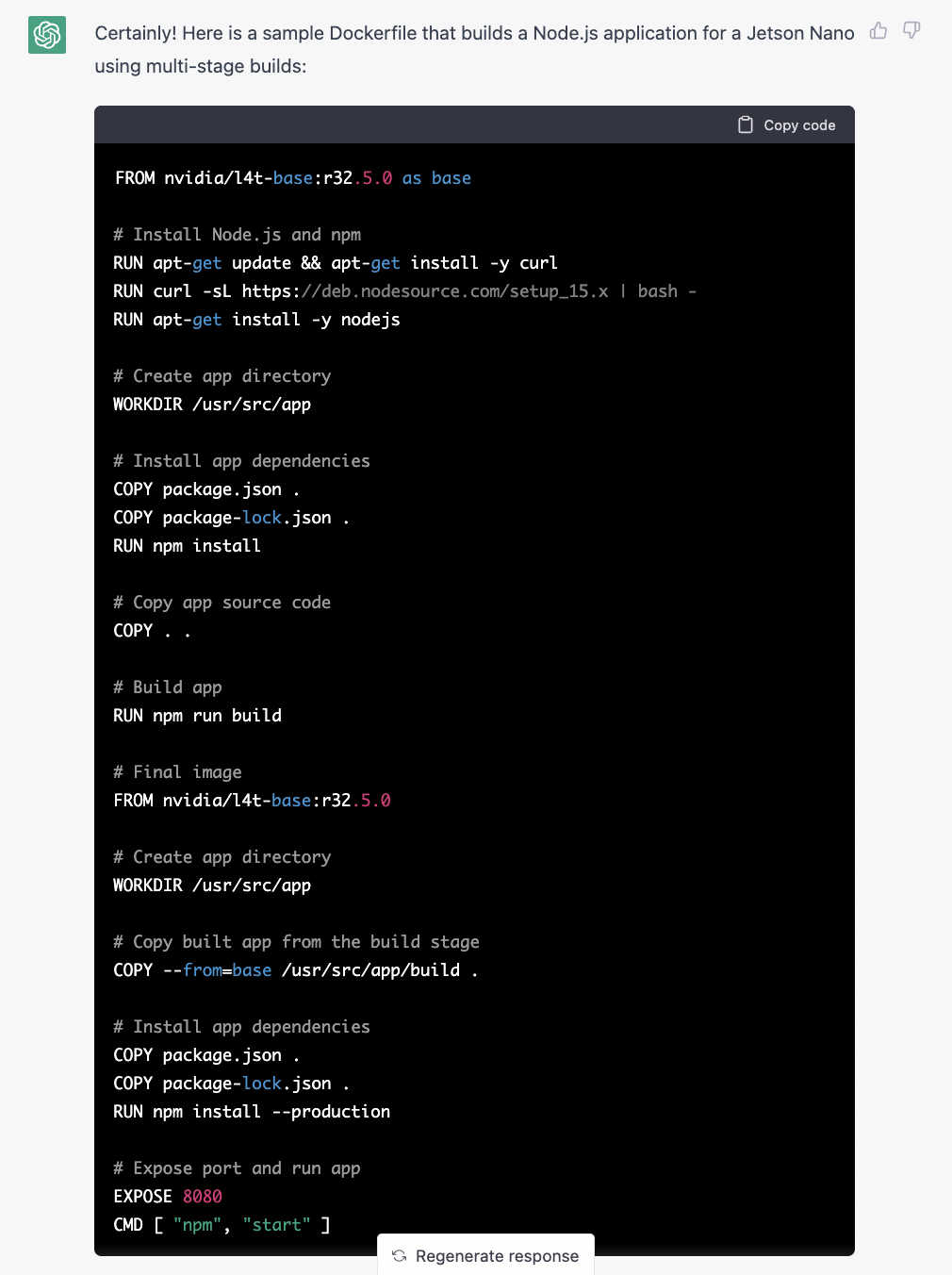 Using ChatGPT to Build an Optimised Docker Image using Docker Multi-Stage Build - Collabnix