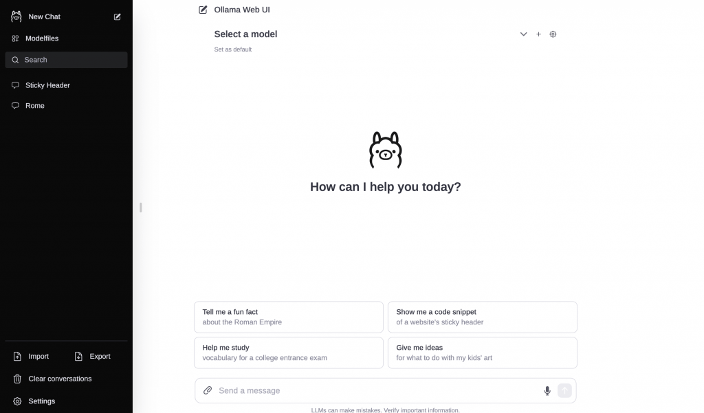 How to setup Ollama with Ollama-WebUI using Docker Compose - Collabnix