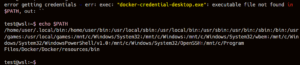 docker-credential-desktop.exe executable file not found in $PATH using wsl2 - Collabnix