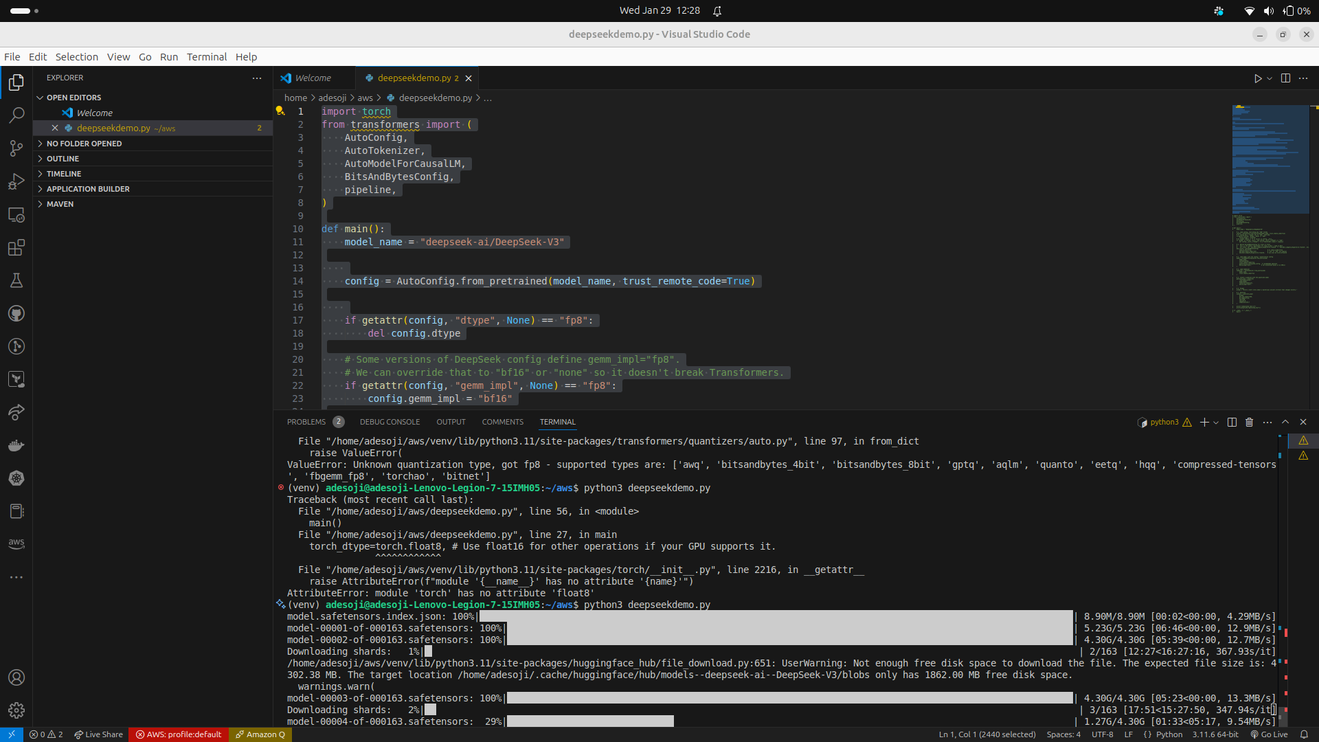 How to Run DeepSeek-V3 Locally on Ubuntu with Python 3.11: A Step-by-Step Guide - Collabnix