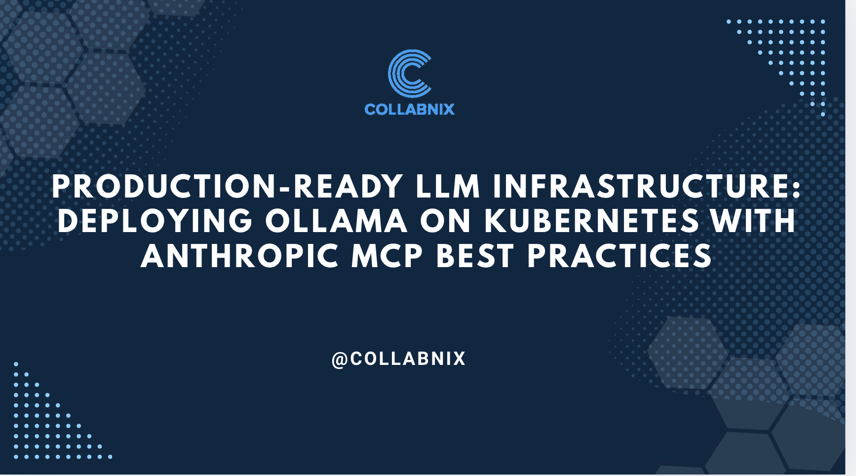 Production Ready LLM Infrastructure on Kubernetes