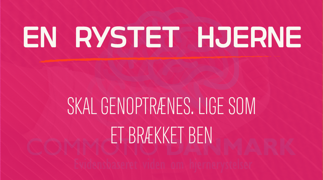 En rystet hjerne skal genoptrænes. Ligesom et brækket ben ...