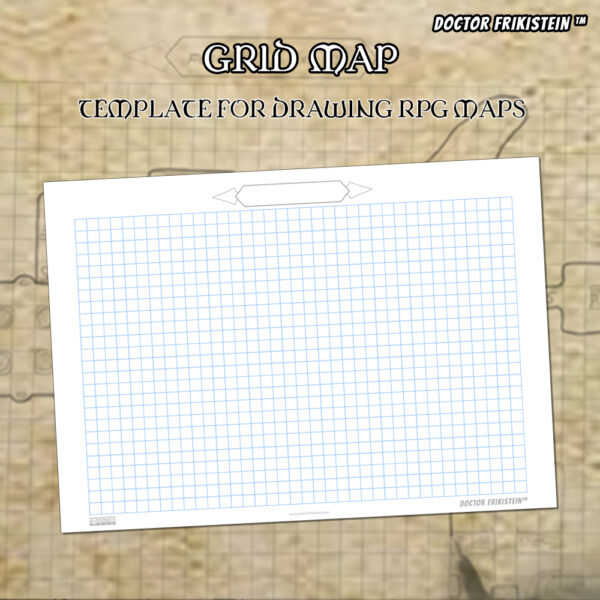 GRID MAP - TEMPLATE FOR DRAWING RPG MAPS - DOCTOR FRIKISTEIN