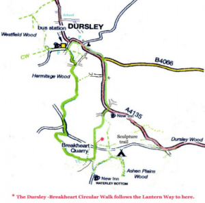 Dursley Town CentreTo Breakheart Quarry - Dursley Welcomes Walkers