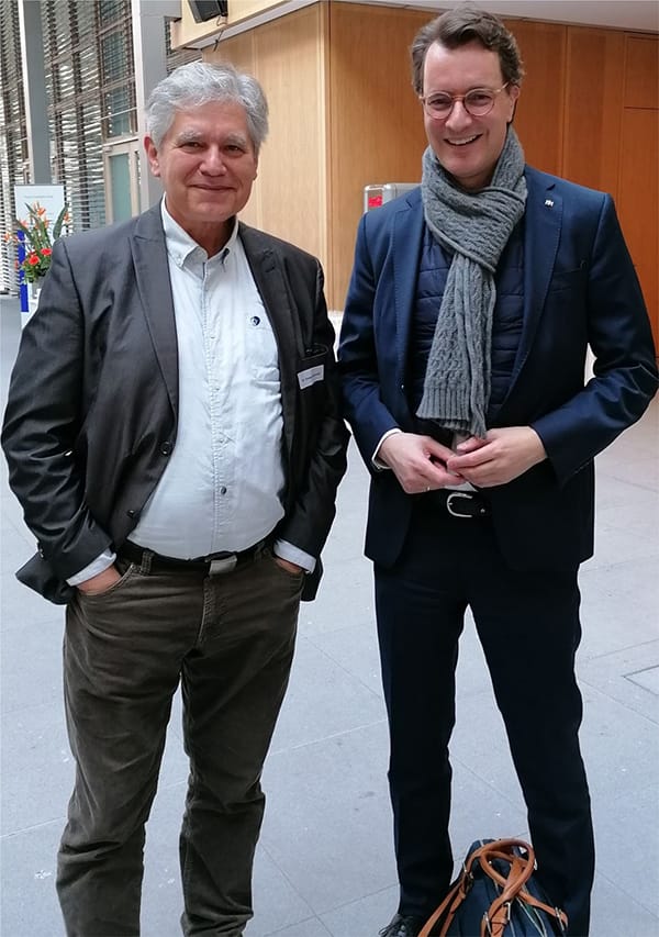 ECDN President Dieter Korczak met Prime Minister North-Rhine Westfalia Hendrik Wüst - ECDN