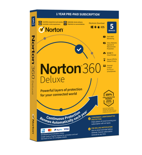 NORTON 360 Deluxe BOX - Elektronikhuset