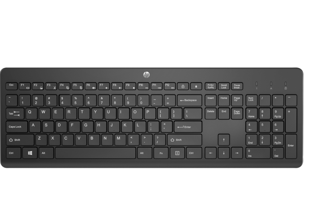 HP 230 Wireless Keyboard, Sort - Nordic - Elektronikhuset