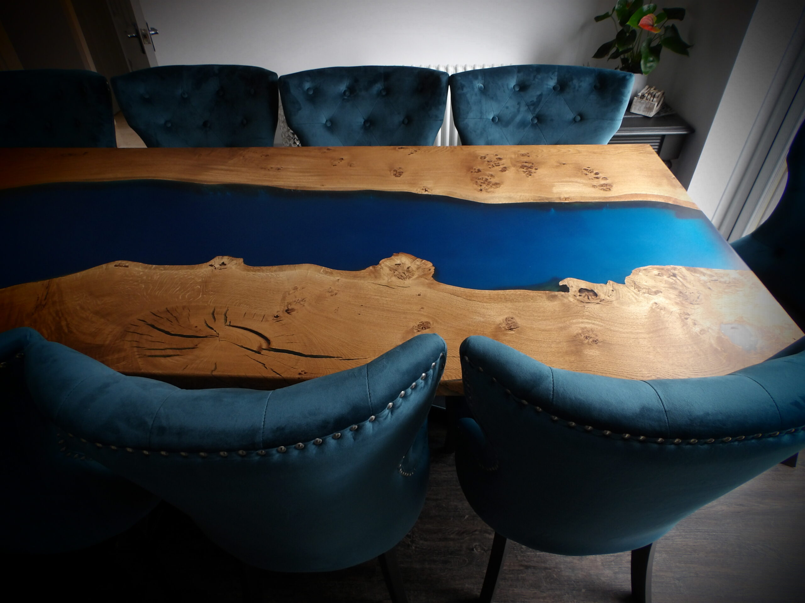 Blue River Dining Table - Epoxy Tables