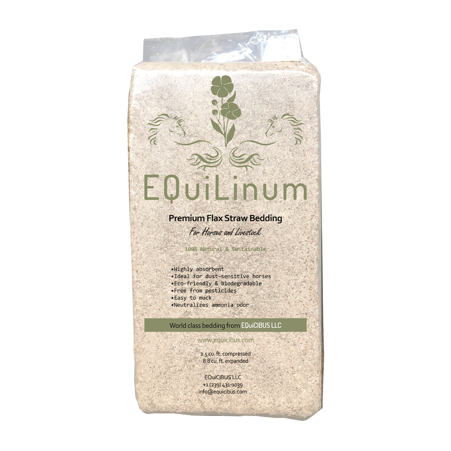 Flax bedding sample pack - EQuiCIBUS USA