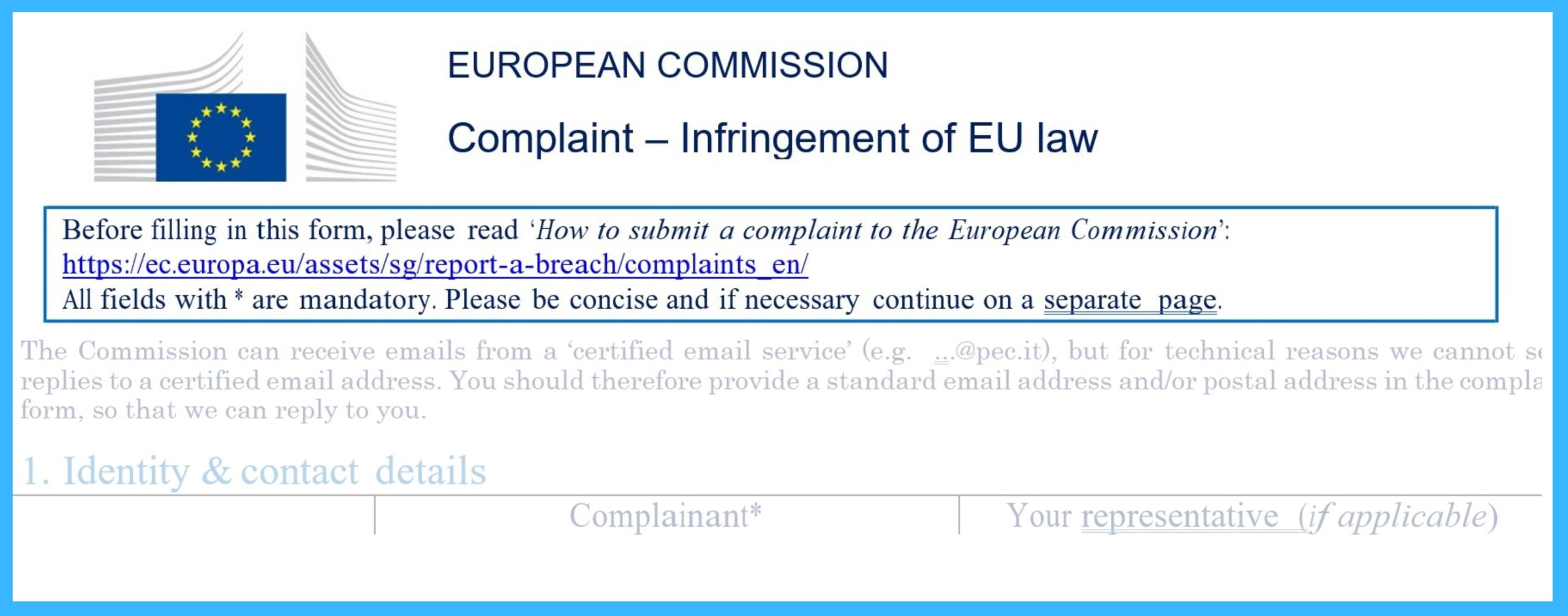 ESC submits an official complaint regarding recent blockages on French ...