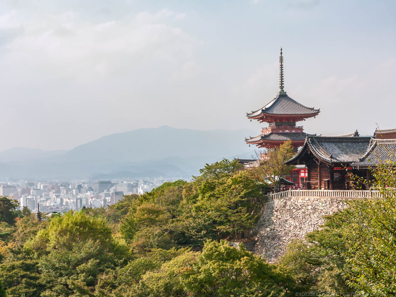 Kiyomizudera and Kyoto skyline - The way of the exploding fish