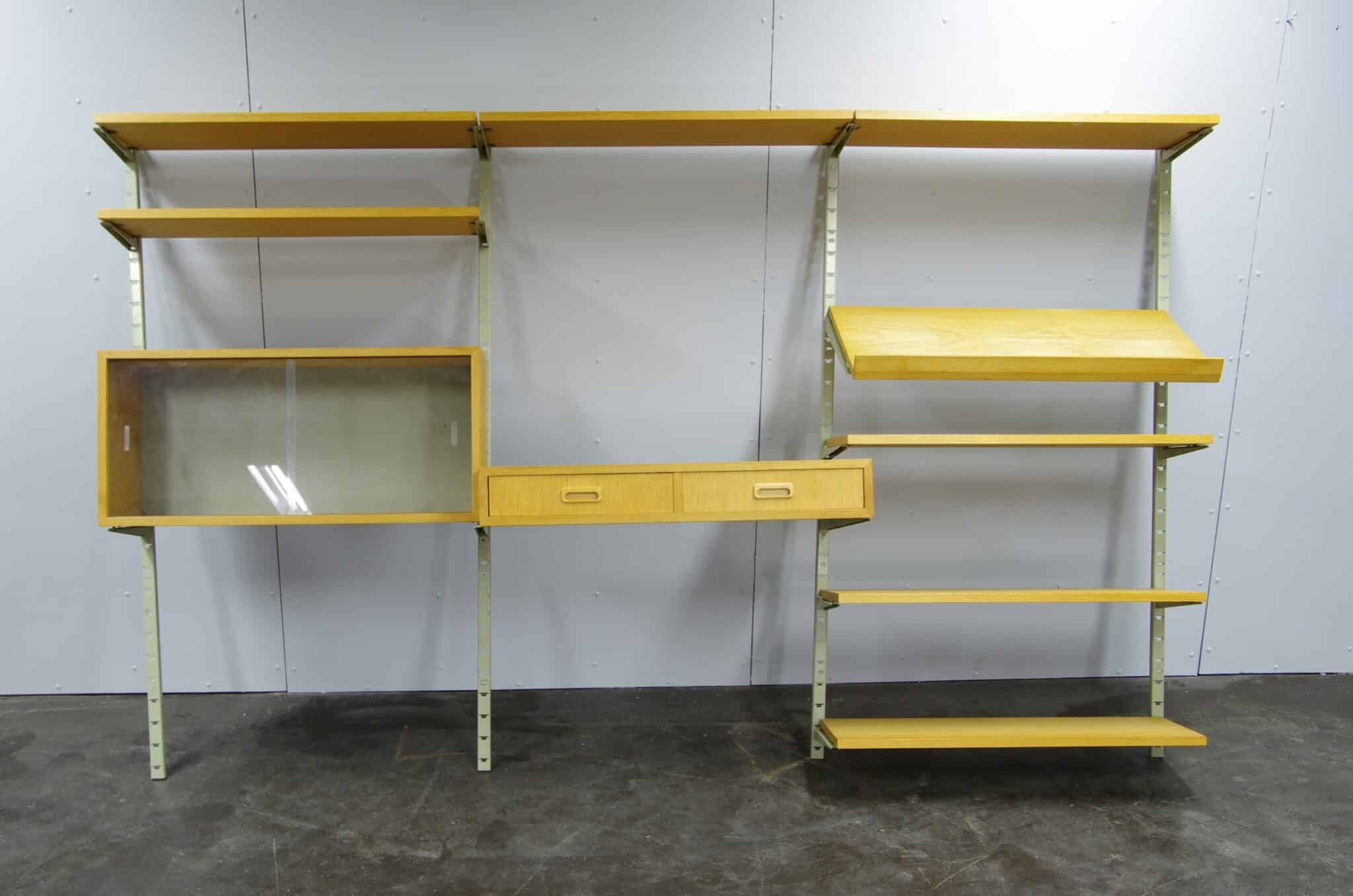 Hyllsystem i ek, IKEA 1962 Folks Interiör