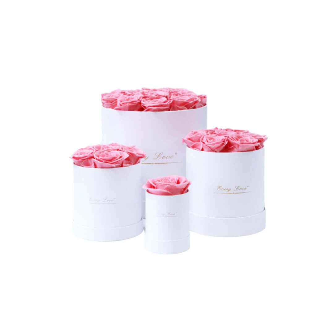 Preserved Roses Gift Box - Eternal Roses - Red White Real Roses Infinity