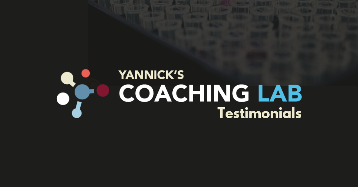 Testimonials - Yannick's Coaching Lab