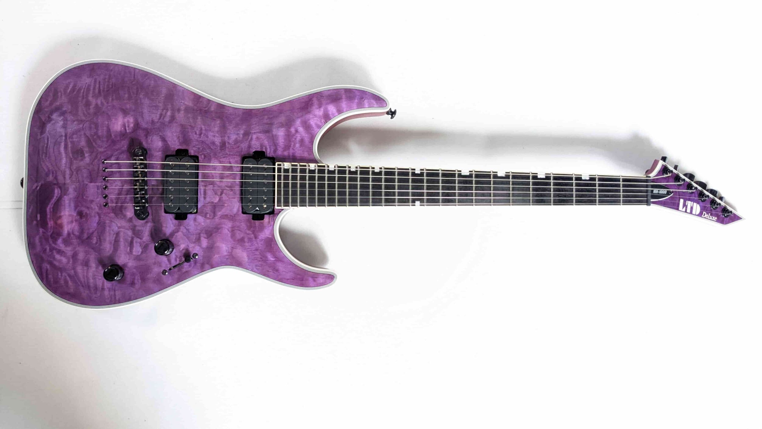 ESP LTD MH-1000NT See Thru Purple - Harry Guitars ESP LTD MH-1000NT See Thru Purple - Harry Guitars